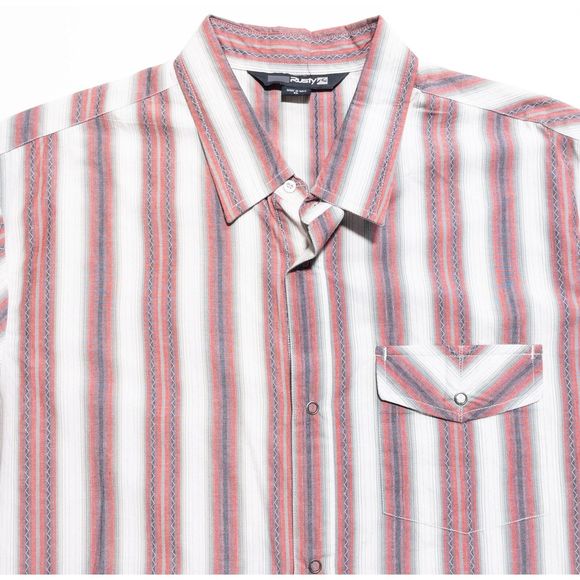 Rusty | Shirts | Vintage Rusty 9s Shirt Mens Xl Snapfront Red Striped ...